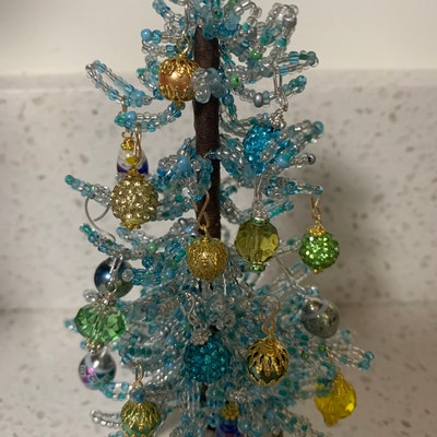 Set of 12 Miniature Crystal Rhinestone Christmas Tree - Etsy