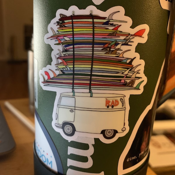 Surfboard Sticker | Waterproof, Vinyl Decals | Trendy, Popular, Vsco ...