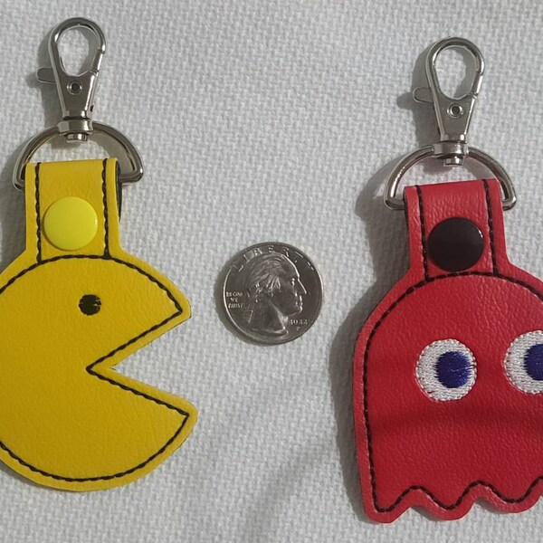 Retro Arcade Game Key Fob, Zipper Pull, Luggage Tag, Key Chain ...