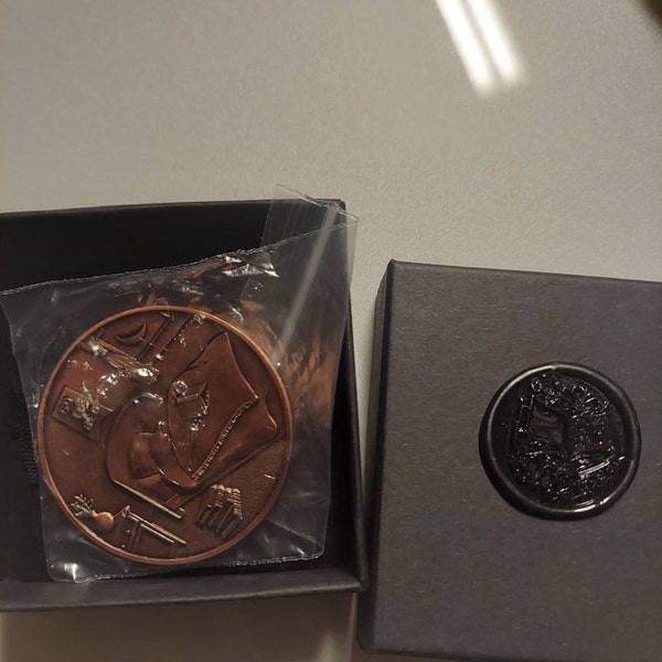 One More Chapter Go to Bed Decision Coin Bookish Gift Copper Silver ...