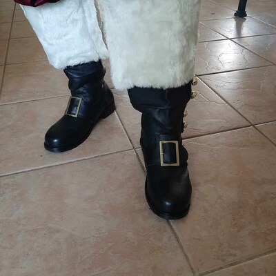 Handmade Santa Claus Boot,nubuck Leather Boots,santa Suit,chrismas ...