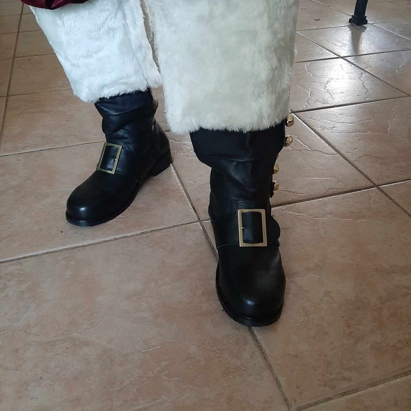 Handmade Santa Claus Boot,nubuck Leather Boots,santa Suit,chrismas ...