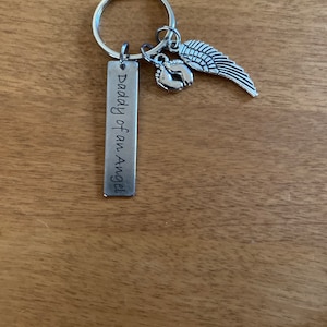 Baby Angel Keychain, Mommy's Keychain, Daddy's Keychain, Father's ...