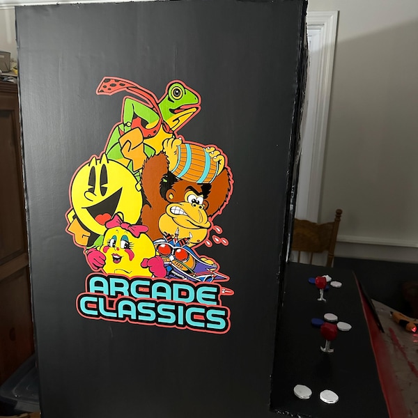 Mame Multicade Classics Side Art Arcade Cabinet Graphics Decals ...