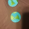 Planet Earth Iron on Applique Embroidered Patch Ecology 694726-A - Etsy