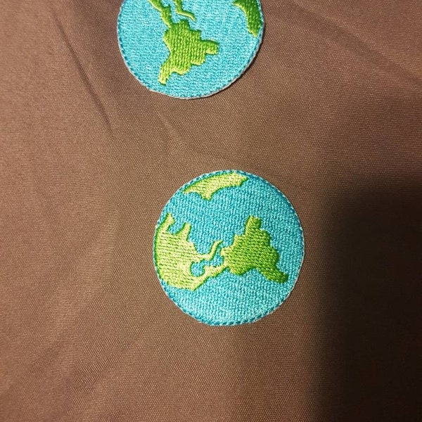 Planet Earth - Iron on Applique - Embroidered Patch - Ecology - 694726 ...