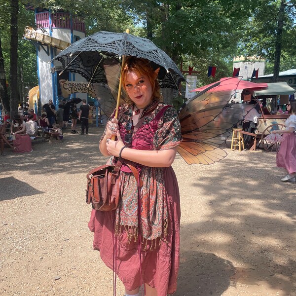 Orange Fairywing Corset, Fairywing for Cosplay, Large Plastic Fairywing ...