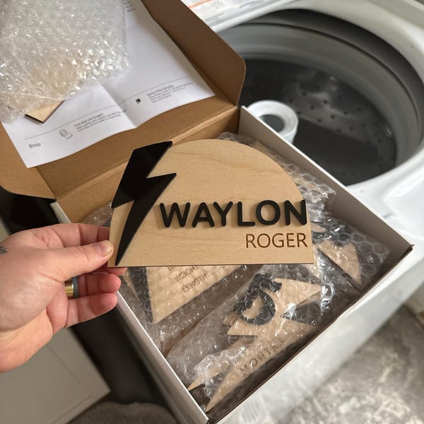 Lightning Bolt Baby Milestone Markers: Baltic Birch Photo Props - Etsy