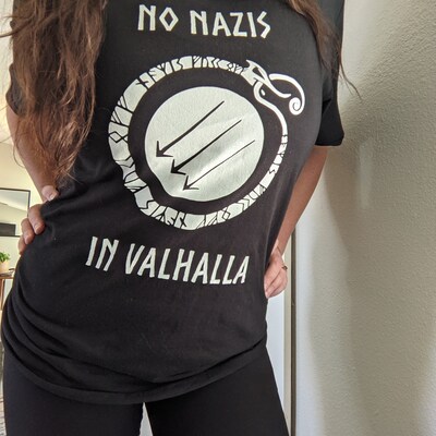 No Nazis in Valhalla Shirt, Anti-racist Rune Tee, Norse Pagans Against ...