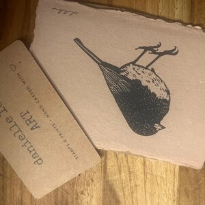 Snail Original Art Block Print Hand Carved Hand Printed - Etsy