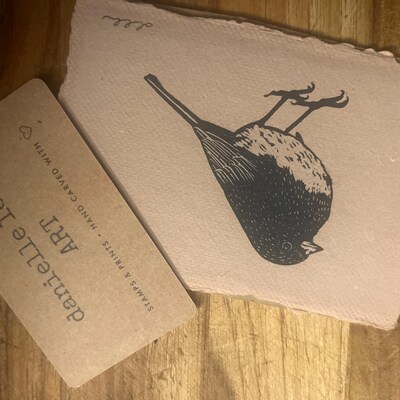 Snail Original Art Block Print Hand Carved Hand Printed - Etsy