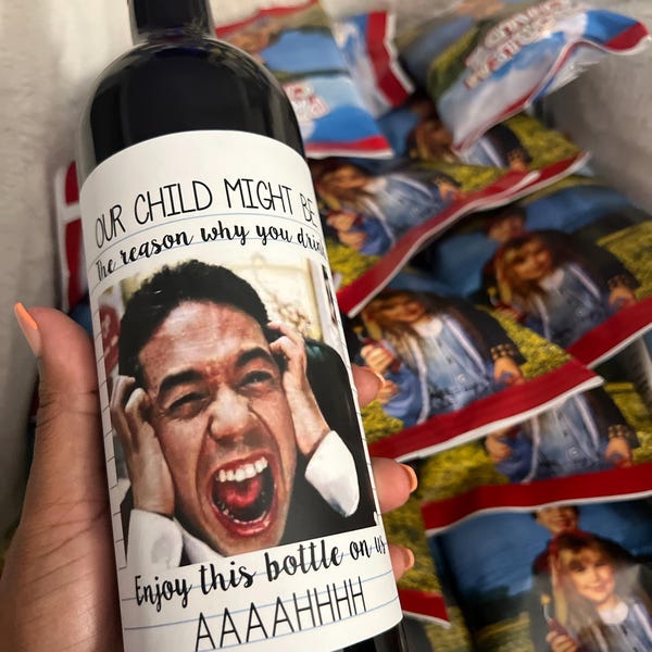 Custom Wine Label Teacher Gift Our Child Might Be the Reason You Drink ...