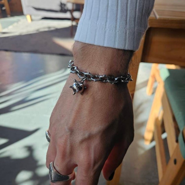 Chainmail Flower Earrings - Etsy