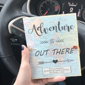 Personalized Adventure Book With Choice of Map and Travel Quote - Etsy