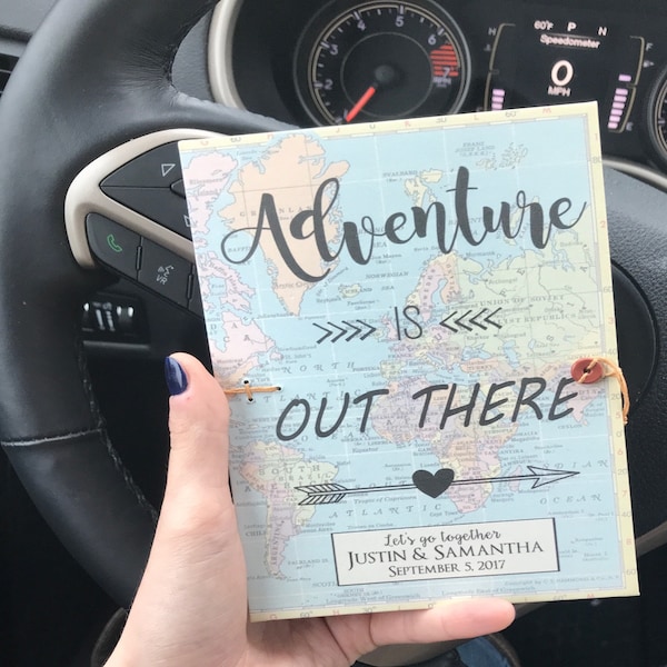 Personalized Adventure Book With Choice of Map and Travel Quote - Etsy