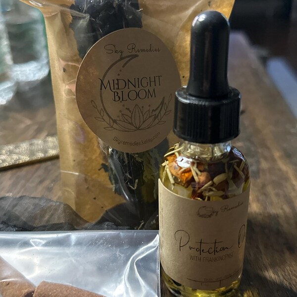 New Moon Oil, Intention Oil, Ritual Oil, Anointing Oil, Manifestation ...