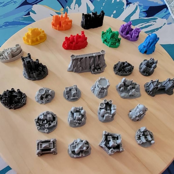 3D Deluxe Risk Got Token Set Compatible With Most Medieval Board Games ...