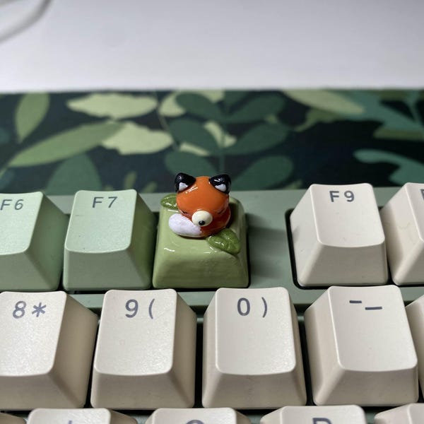 Fox Artisan Keycap | Fox Keycap | Cute Keycaps | Handmade | Animal ...