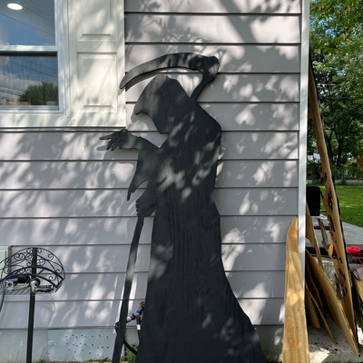 7.1ft Grim Reaper Template When Made. Printable Trace and Cut Halloween ...