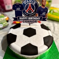 Newcastle United Inspired Football Cake Topper - Etsy UK