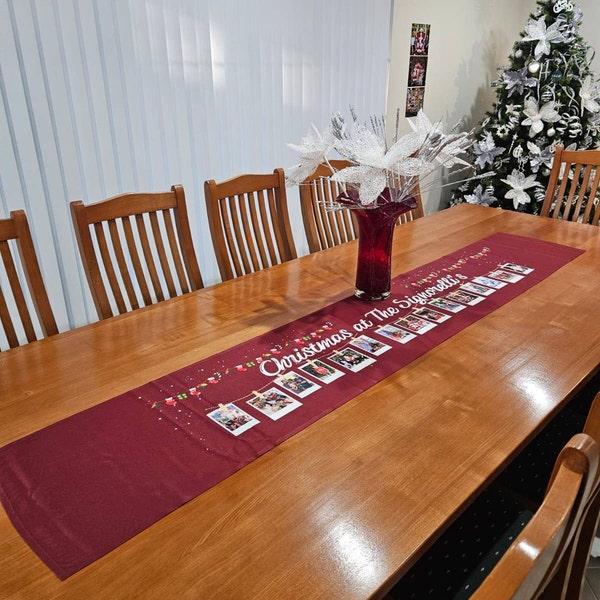 Custom Photo Collage Table Runner: A Stunning Personalized Event ...