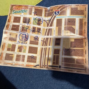 Ellie's SEATTLE MAP the Last of Us Part II High Quality | Etsy