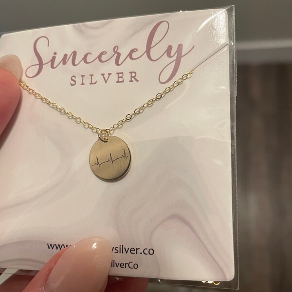 Personalized Heartbeat Necklace, Heartbeat Jewelry, Lifeline Necklace ...