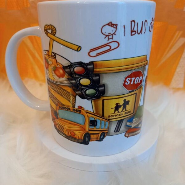 Bus Driver Coffee Cups Png Sublimation Design, Western Coffee Cups Png ...