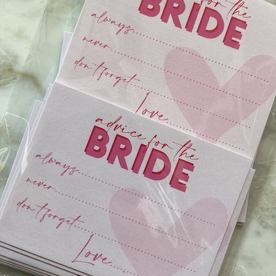 Wave Advice for the Bride Cards: Minimalism - Etsy Australia