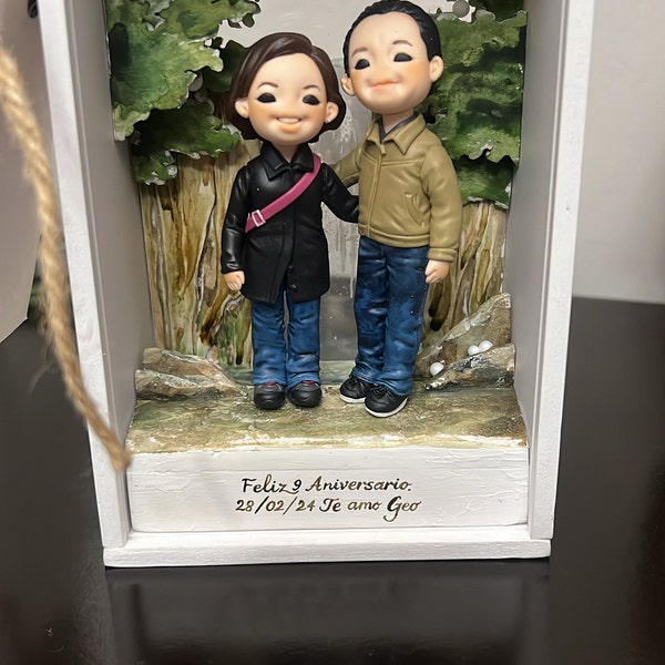 Happy Time With Family, Handmade Personalized Gift Custom Clay Figures ...