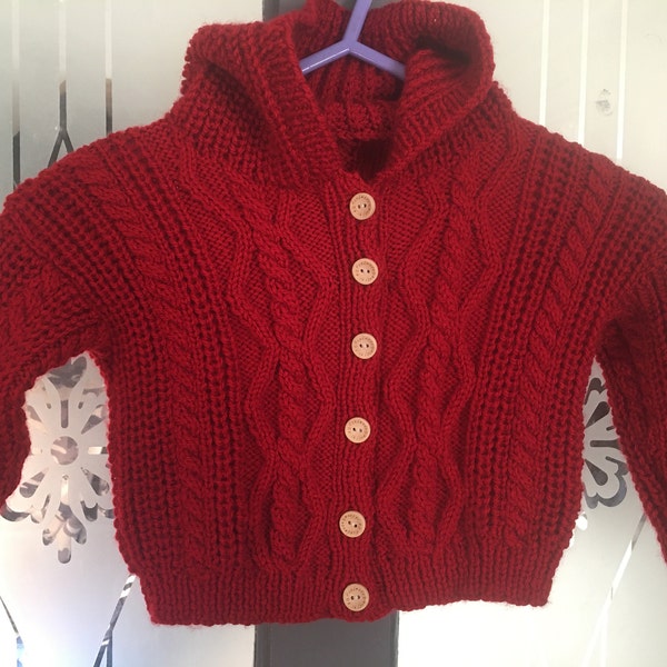 Baby Knitting Pattern, Complete Set, Size 16 to 22 Inch Chest, 4 Ply ...