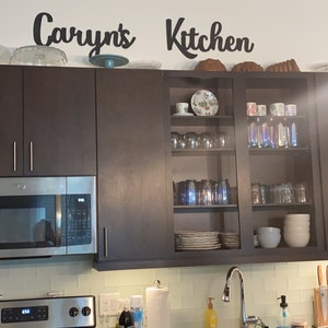 Custom Kitchen Sign. Personalized Kitchen Sign. Wood Word - Etsy