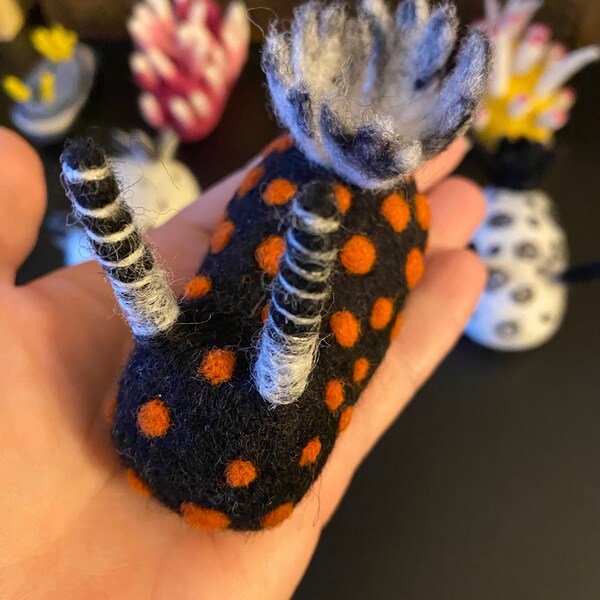 Sea Slug Nudibranch Nembrotha Yonowae Wool Needle Felted Toys Kawaii ...