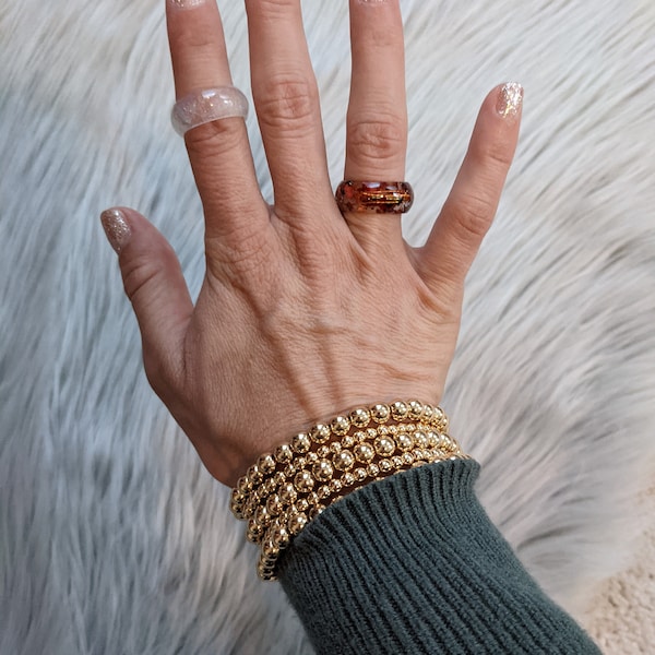 Real Flower Ring / Four Seasons Full Set / Spring Summer Autumn Winter ...