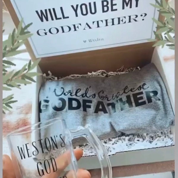 Godfather Box - Personalized Godfather Gift - Will You Be My Godfather ...