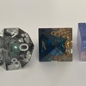 Dice Gacha Random Set Handmade Resin Sharp Edge Dnd Dice Set for Dnd, D ...