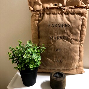 Farmhouse/primitive Coffee Stained Sack Bag - Etsy