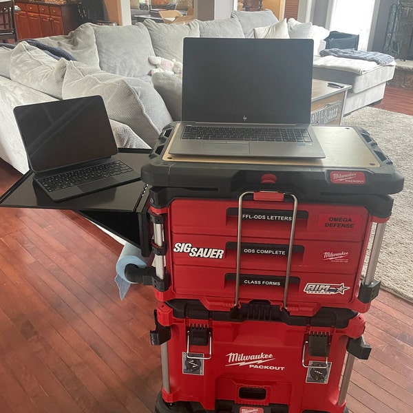 Milwaukee Packout, Folding / Detachable Steel Table, Rail Caps Included ...
