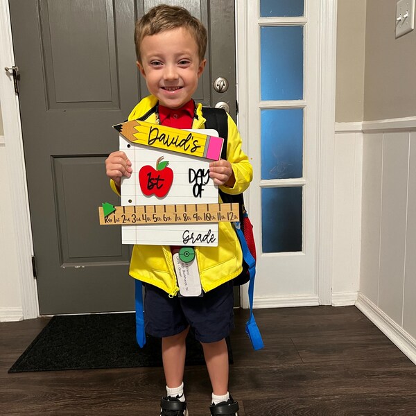 Back to School Personalized Interchangeable Sign - Etsy