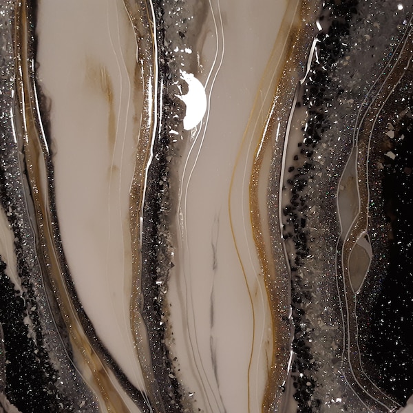 Custom Order Resin Wall Art, Custom Beautiful Geode Resin Wall Decor ...