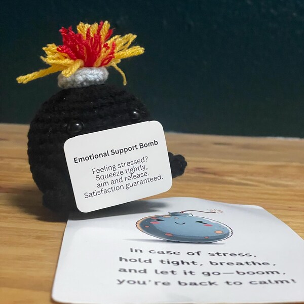 Crochet Positive Poo Plushy Desk Decor, Poop Emoji, Positive Poop Doll ...