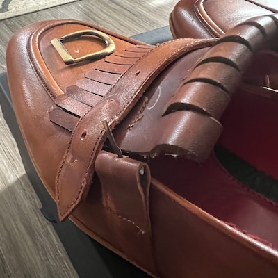 Zerbay Tolima Men's Bordeaux Opera Pumps Patent Leather Tuxedo Loafer ...