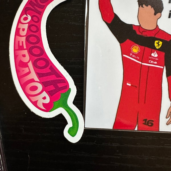 Carlos Sainz Smooth Operator Chilli F1 Sticker Formula One Motorsport ...