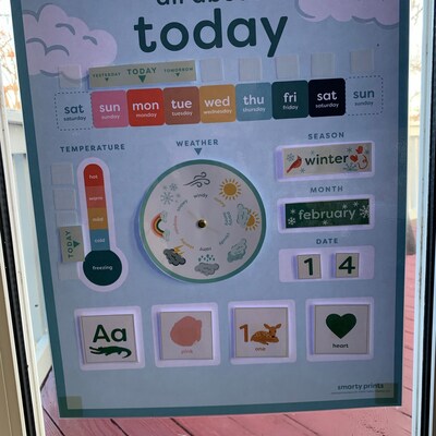 Daily Morning Board, Preschool Circle Time Board, Kids Daily Calendar ...