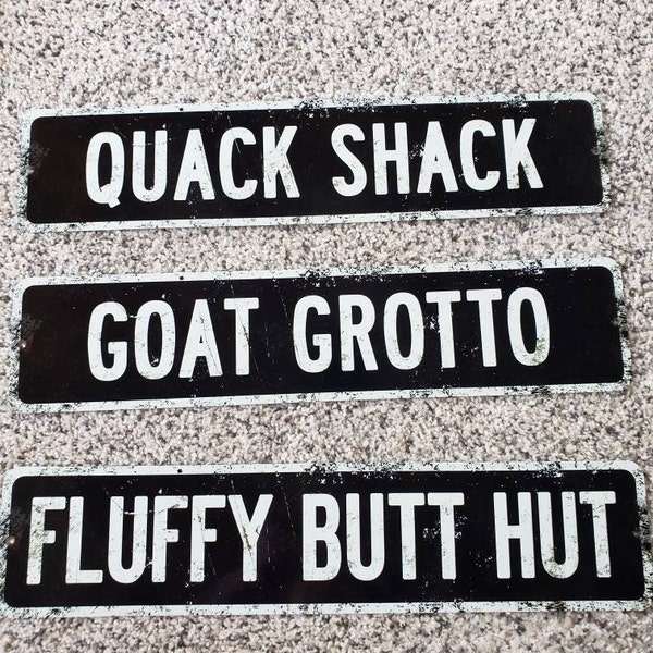 Custom Black Metal Street Sign: Vintage Weathered Design - Etsy