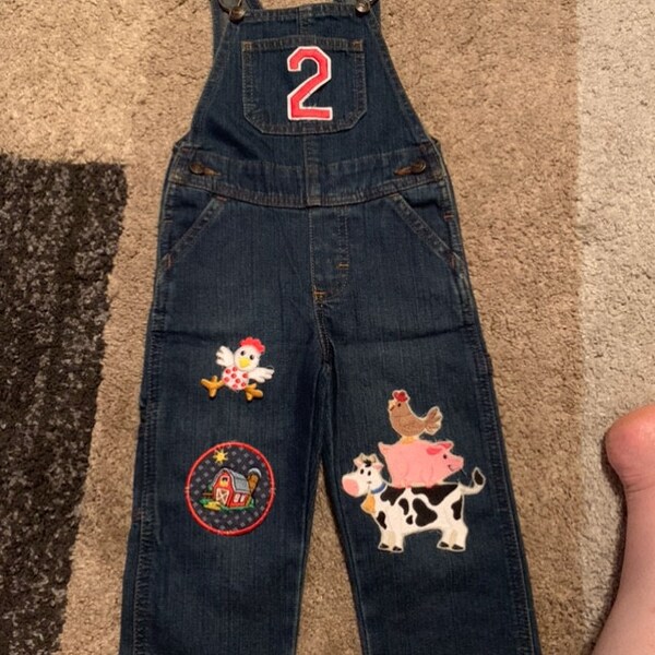 Farm Friends Embroidered Patch -animal Patches - Cow Embroidery-pig ...