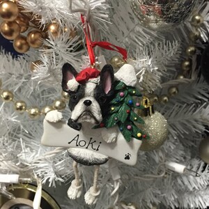 Boston Terrier Ornament Personalized With Your Dog's Name - Etsy