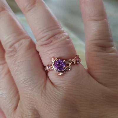 Unique Multi Gemstone Box Ring, 14K Solid Gold Baguette Garnet ...