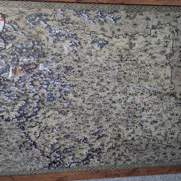 Pokemon Canvas Alola Map, Fantasy Map Canvas Print, Pokemon Canvas ...