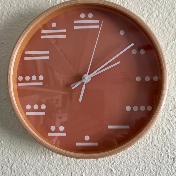 Maya Numerals Wall Clock, Ya'ax Green B, SILENT Movement, FREE Shipping ...